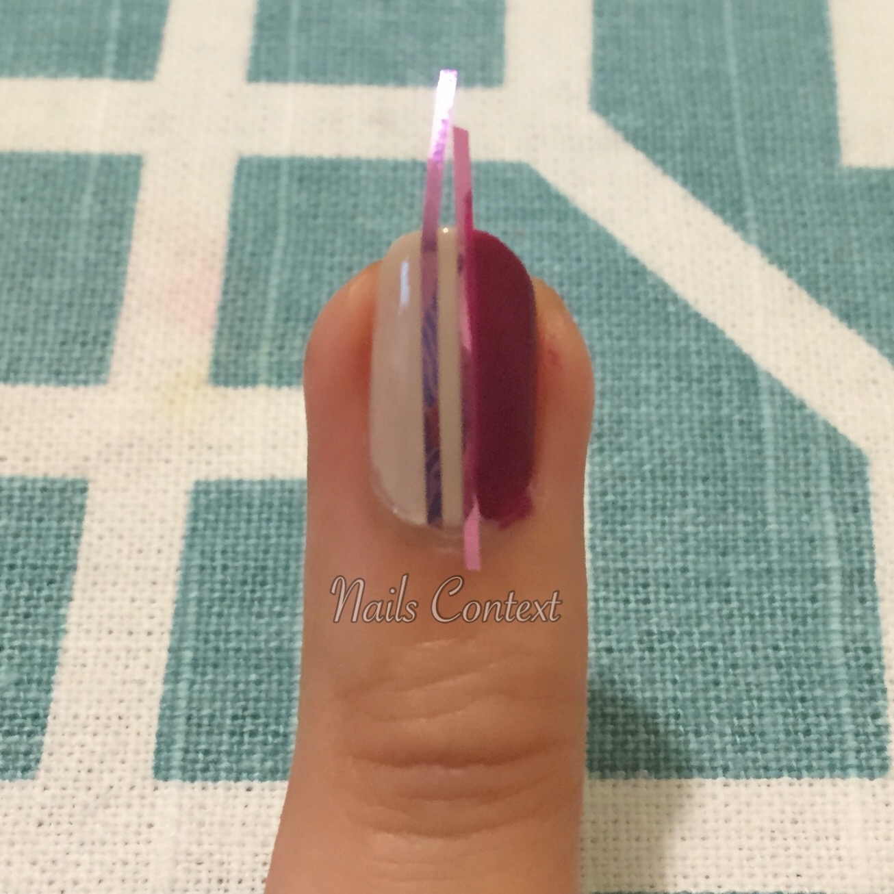 Nails Context: Tutorial: Matte Colorblock Nails