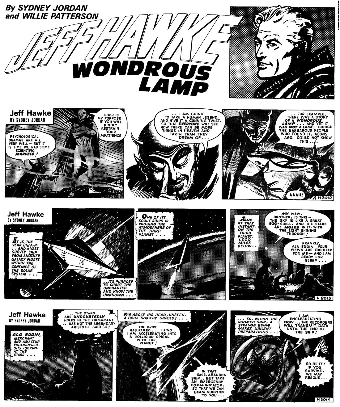 Hairy Green Eyeball 3: Jeff Hawke — UK Science Fiction comic strip ...