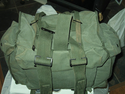 Webbingbabel: Belgian Army Canvas Backpack