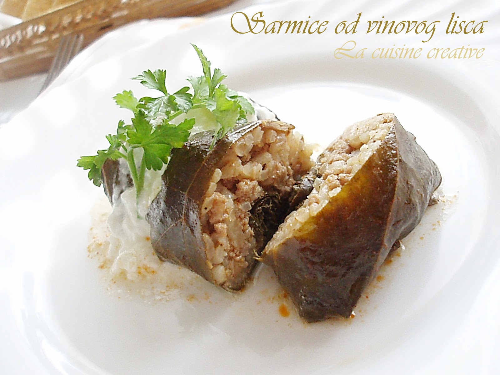 La cuisine creative: Sarmice od vinovog lisca