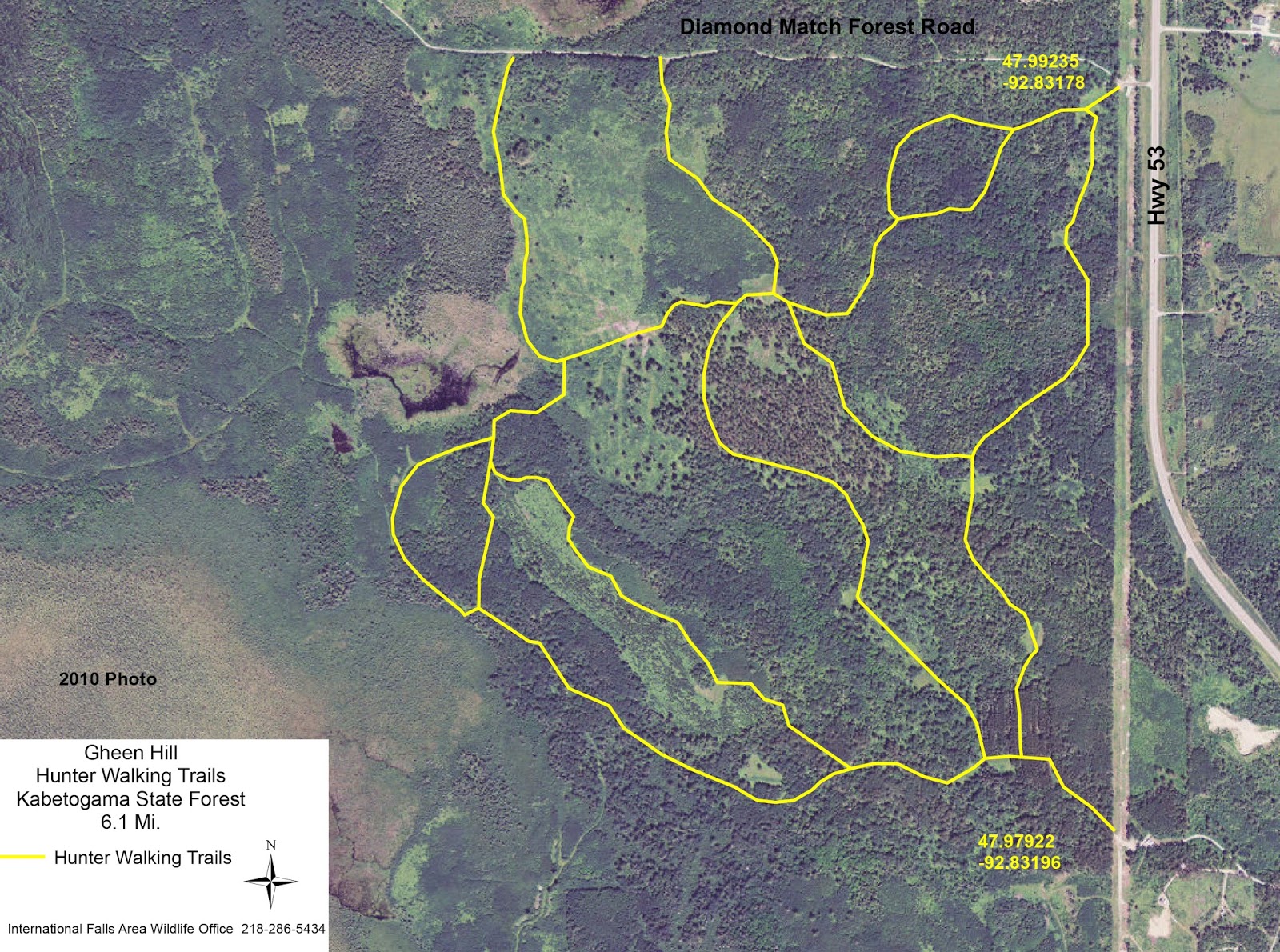 Day Hiking Trails: Discover Northwoods songbirds near Gheen