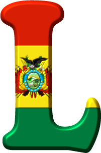 Alfabeto con la Bandera de Bolivia. - Oh my Alfabetos!