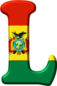 Alfabeto con la Bandera de Bolivia. - Oh my Alfabetos!