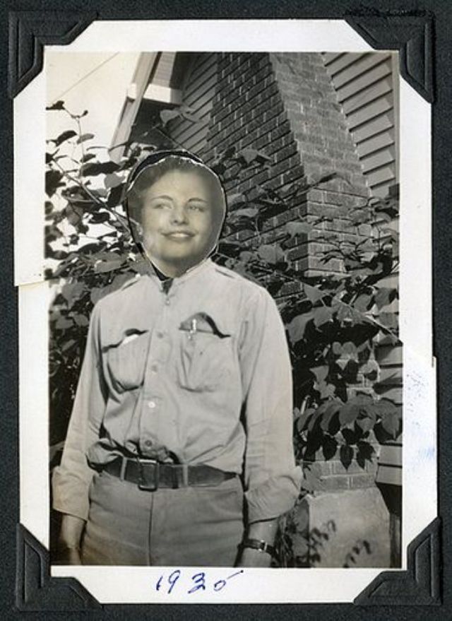 Cut or Locket? 25 Strange and Creepy Defaced Snapshots From the Mid ...