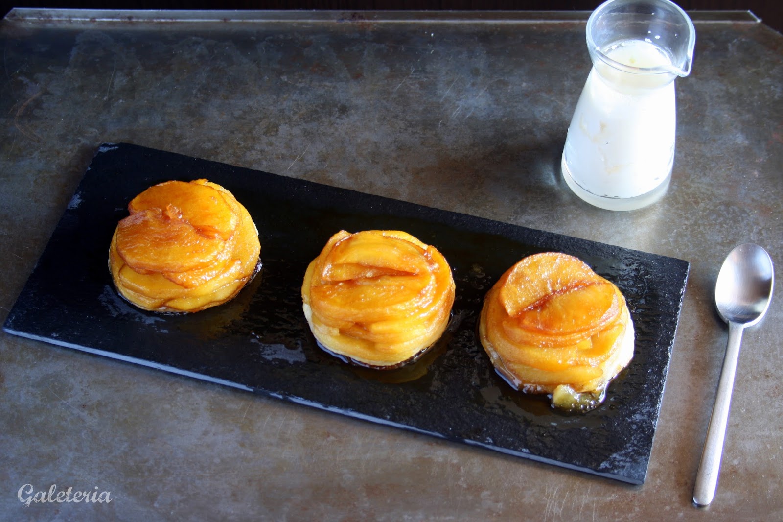 Mini tarta tatín de manzana | Galeteria: recetas de cocina