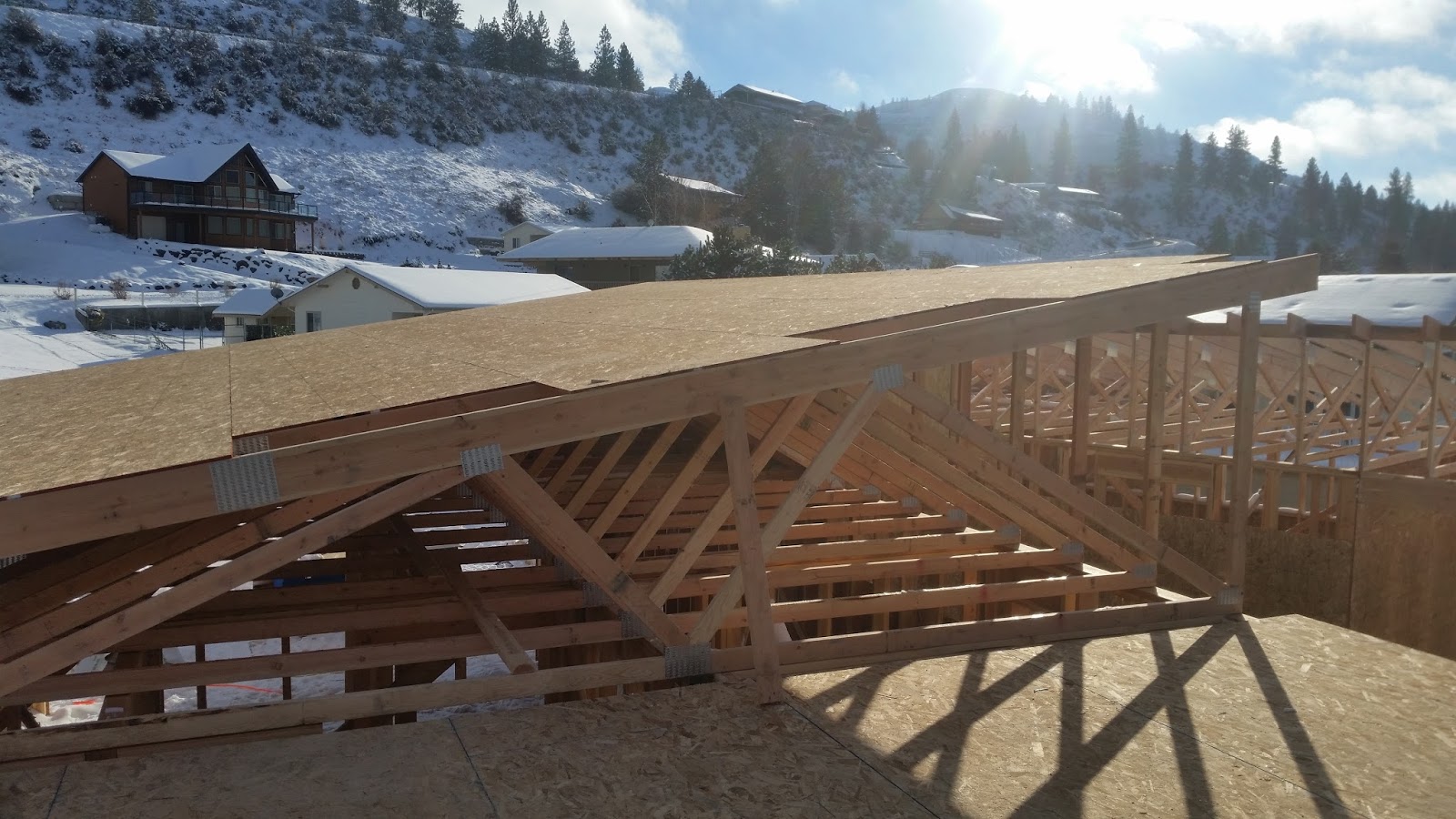 Martushoff Enterprises: Winter Has Arrived! Trusses Came In. 2/12 Pitch ...