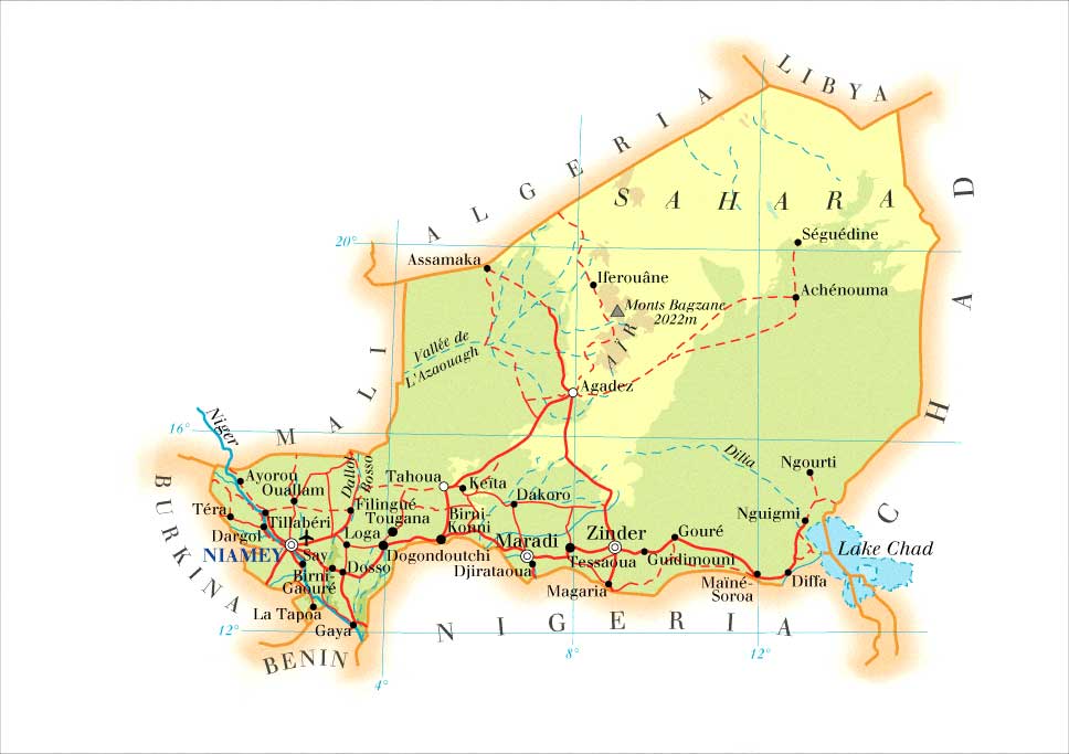 Mapas do Niger - Geografia Total™
