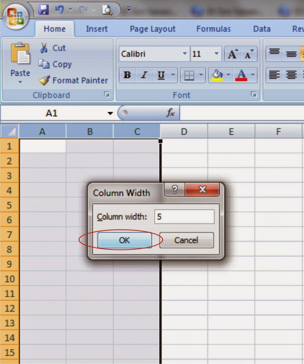 Afifa EHN: Cara Membuat Ukuran Kolom dan Baris Menjadi Sama Besar Pada ...