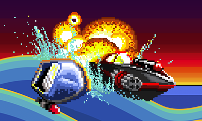 Pixel boat rush - japannored