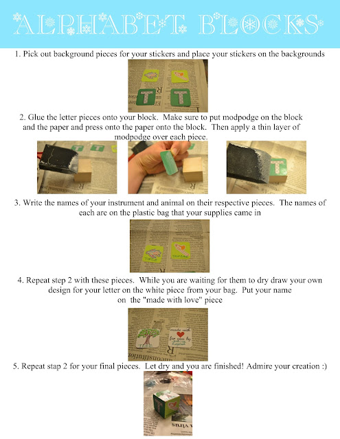 Our House in the Middle of Our Street: Alphabet Block Craft