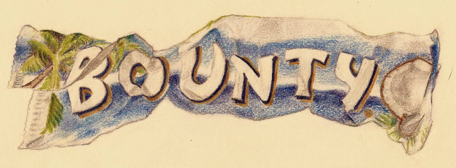 Artful Evidence: Coloured Pencil Sketch - Chocolate Wrapper