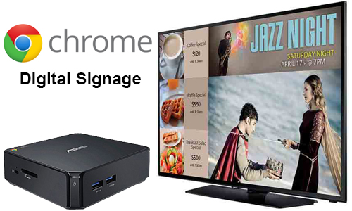 The OptionKey Blog: Using a ChromeBox for digital signage and PA System