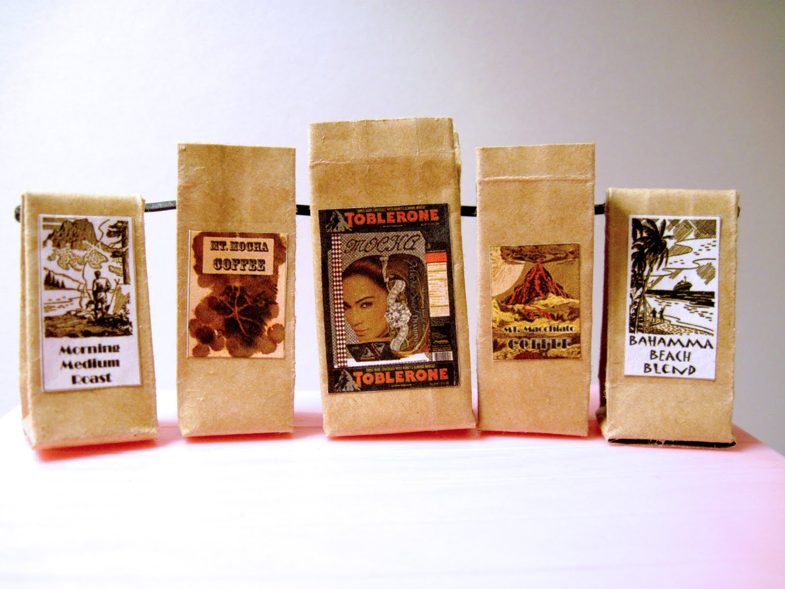 Follow That Trash Truck: Miniature Coffee Bags- DIY