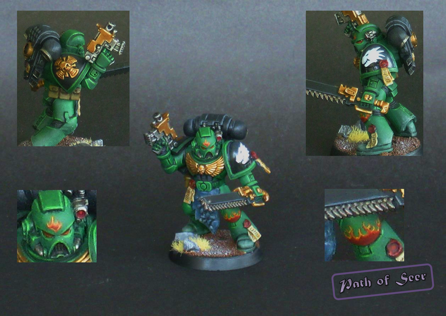 PATH OF SEERS: Fire Born (Part 2): Space Marine Salamanders Command Squad