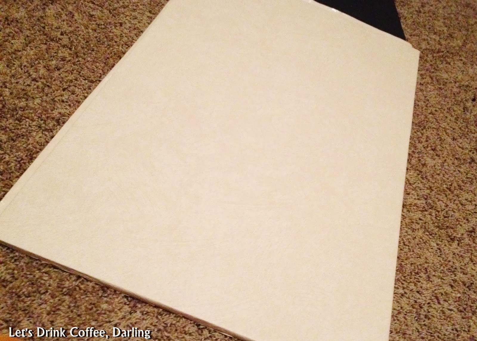 Let's Drink Coffee, Darling: DIY Photography Background & Photobook Review