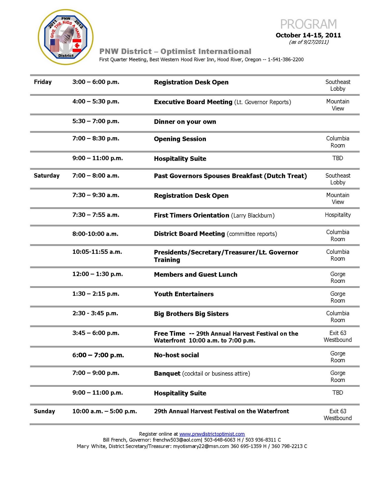 PNW District Optimist Clubs: Start the new Optimist Club year in Hood ...