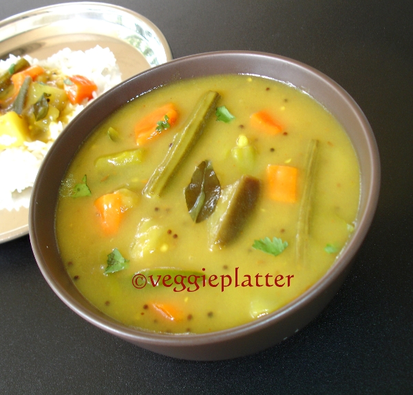 Veggie Platter: Authentic Andhra ~ Dappalam