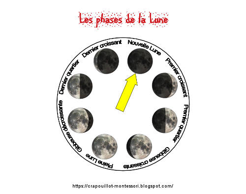 les phases de la lune