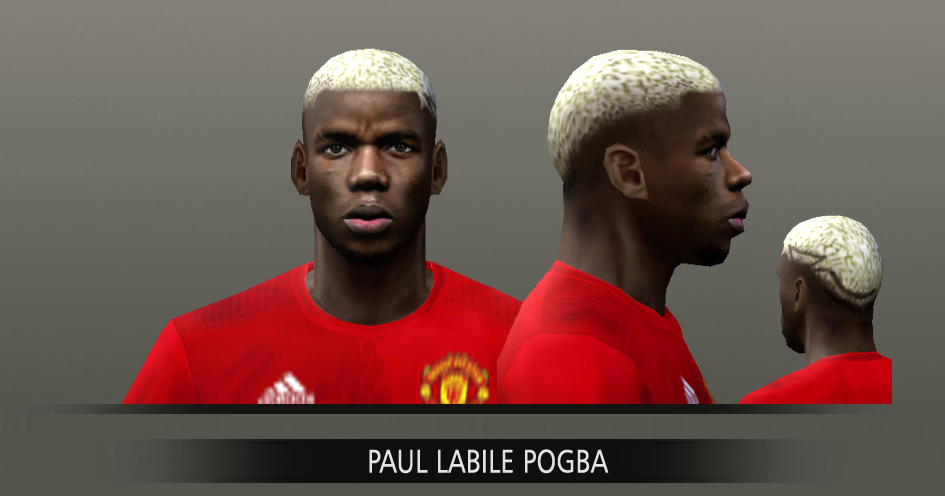 Face & Hair ( Paul Pogba ) #PES6PatchesOfficial - Season 2017/2018 - 3D