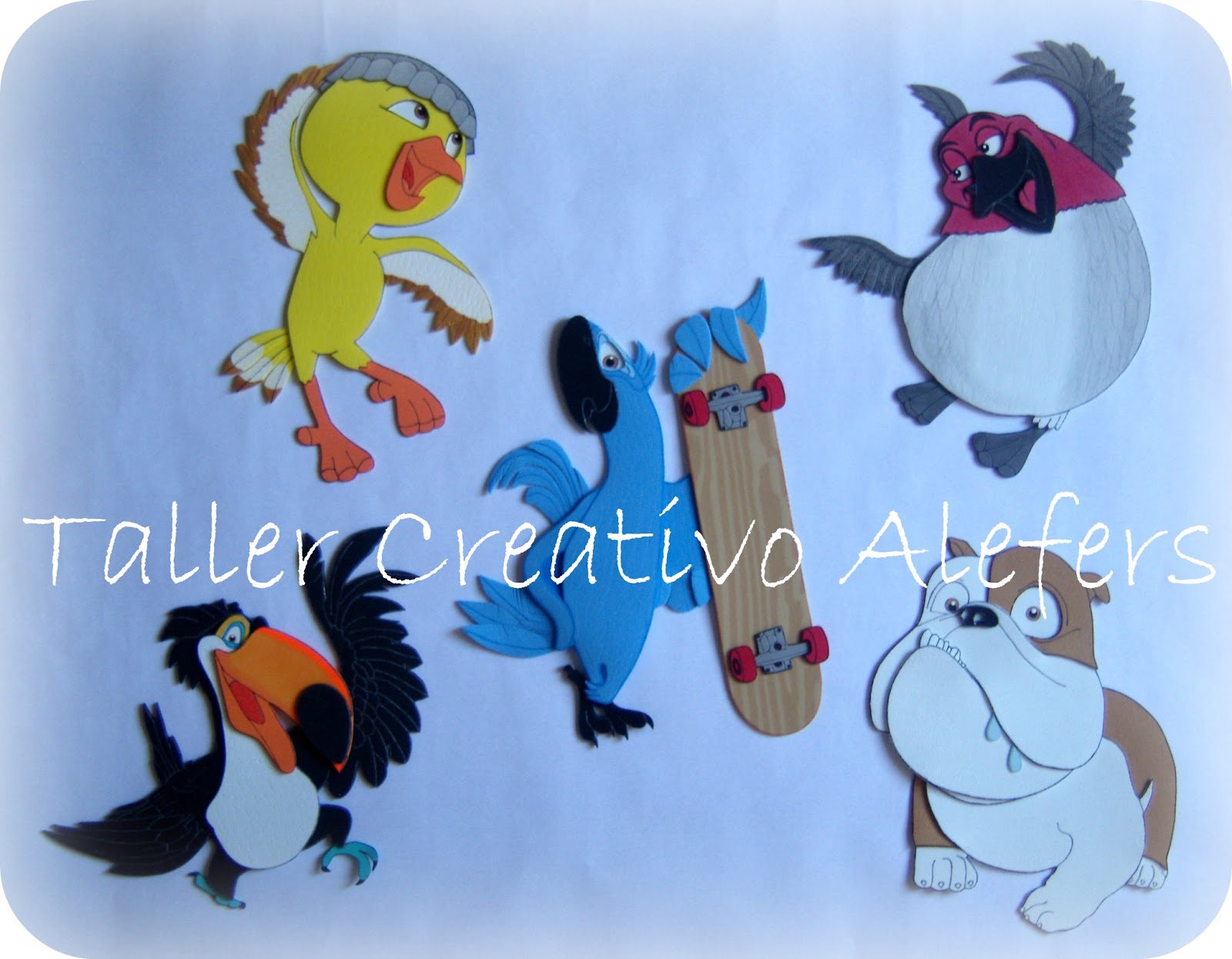 ALEFERS TALLER CREATIVO.: PERSONAJES DE LA PELICULA RIO