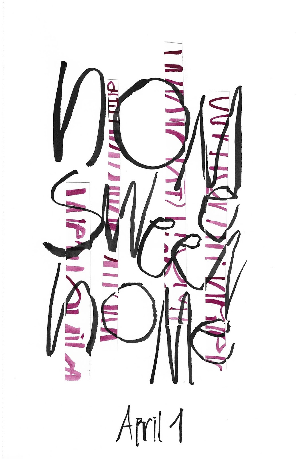 Art With a Needle: Calligraphy update -- adding collage