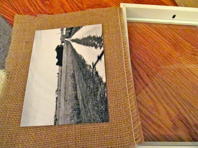 This Little House of Mine: Easy Burlap Frame Mat