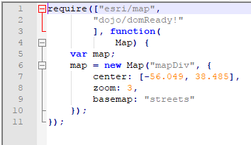 Geography 455: Web GIS: Web GIS Lab 5: ArcGIS API for JavaScript 1