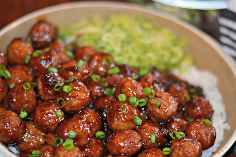 30 Minute Meal: Sweet BBQ Meatball Bowl
