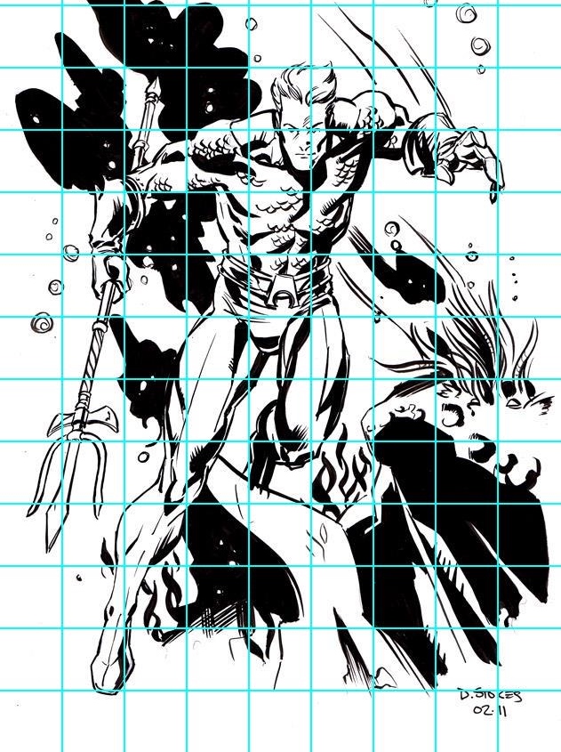 Mr. MintArt: Superhero grid drawing