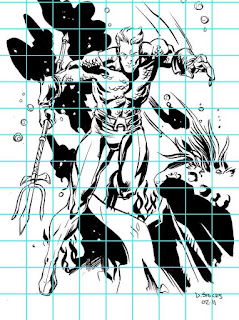 Mr. MintArt: Superhero grid drawing