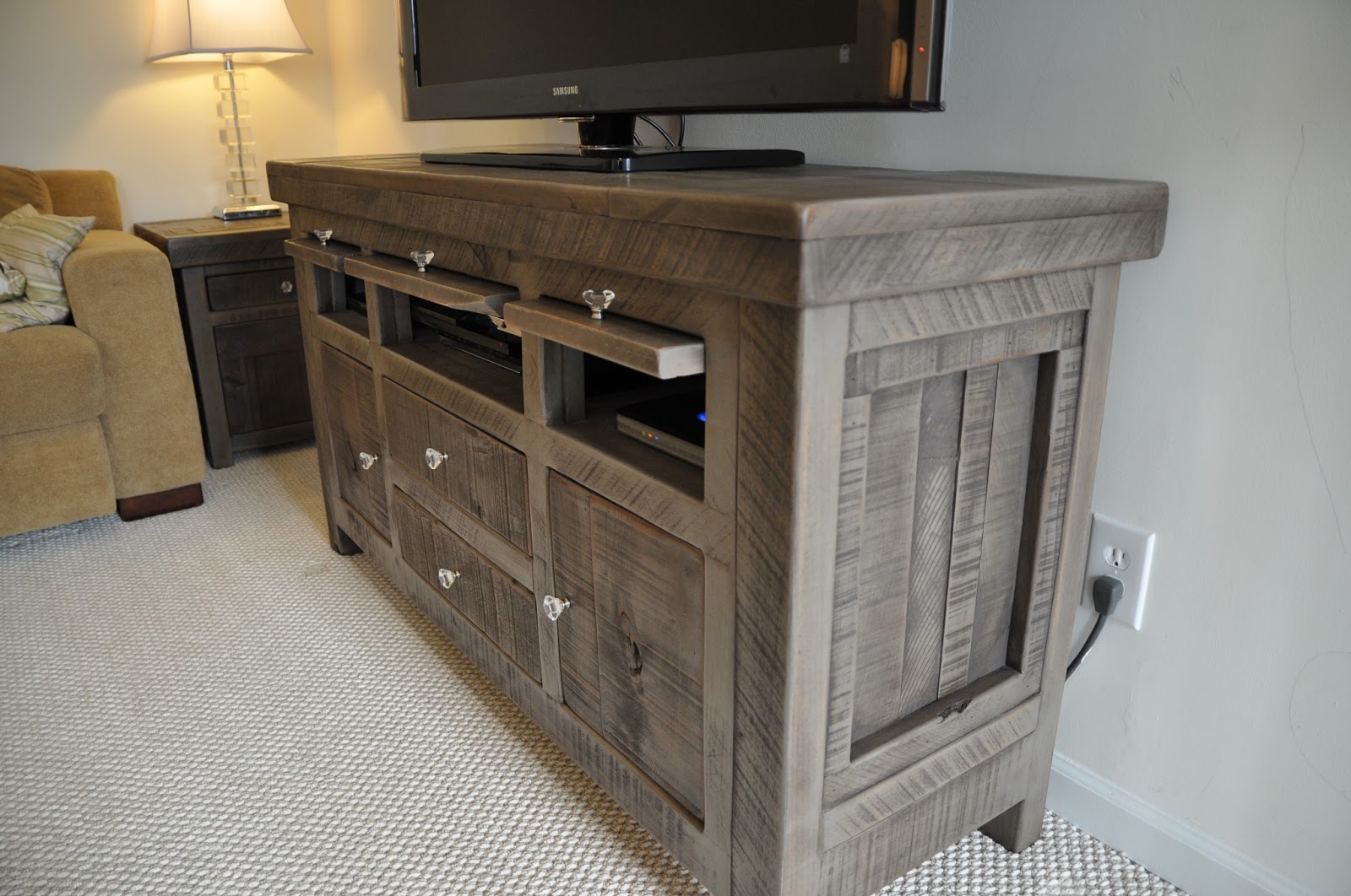 Rustic Entertainment Console | Rustic Buffet | TV Console | Handcrafted ...
