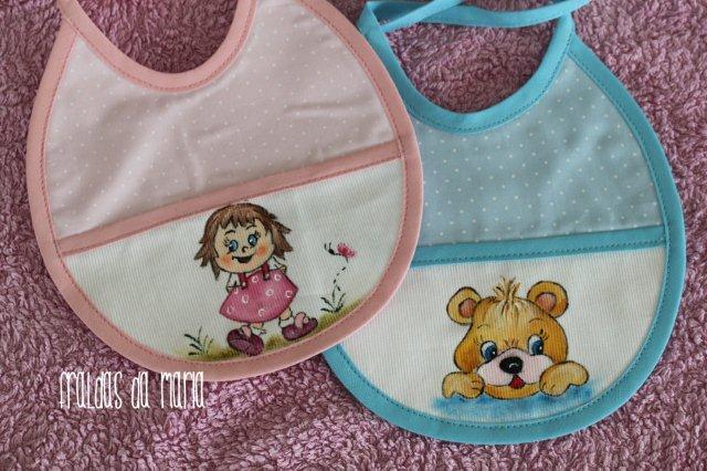 Fraldas da Maria: Babetes