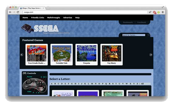 TM Recargado: SSega.com Juega a la Megadrive desde el navegador