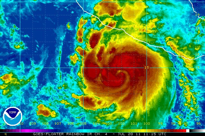 The Weather Centre: July 20- Morning Hurricane Dora Update (Cat. 1)