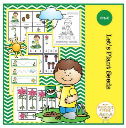 Let's Plant Seeds Printable ~ Preschool Printables