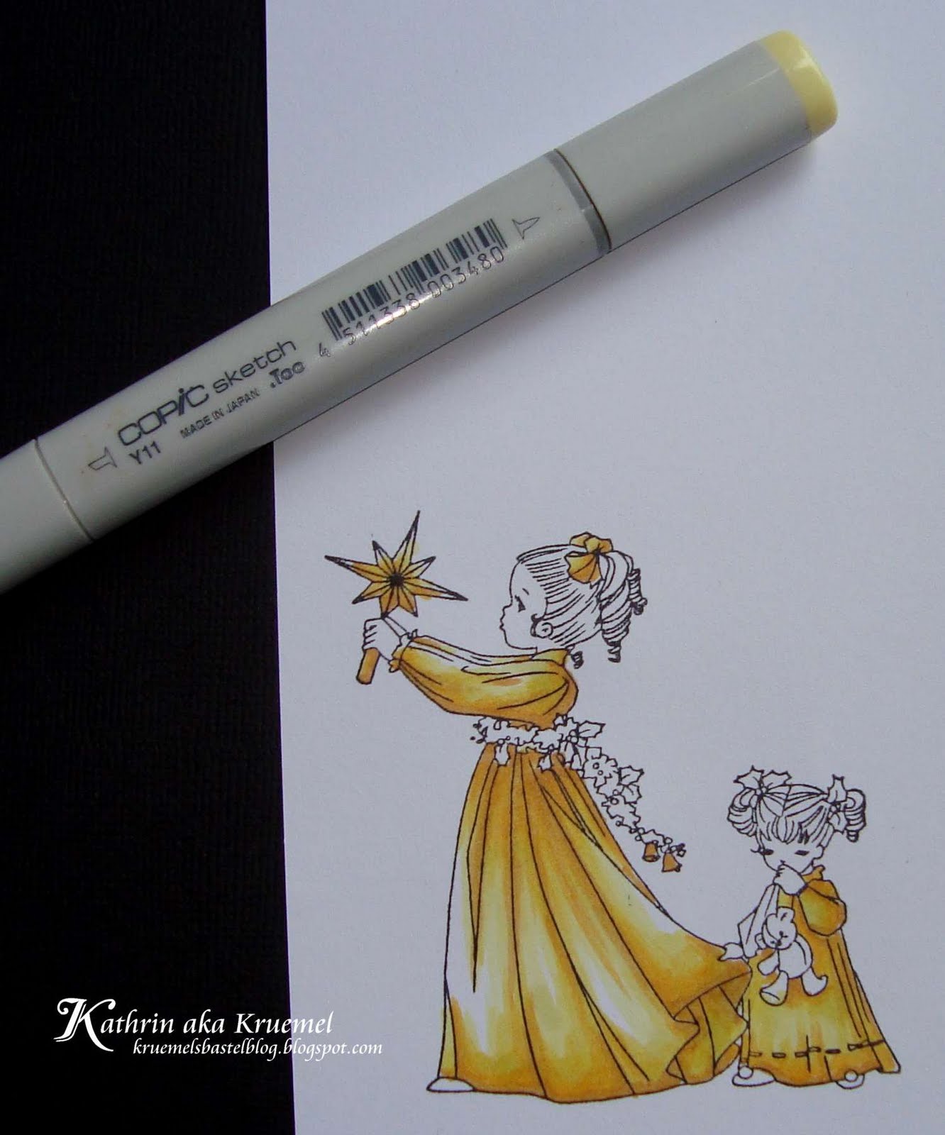 Copic Marker Europe: Tutorial: coloring gold