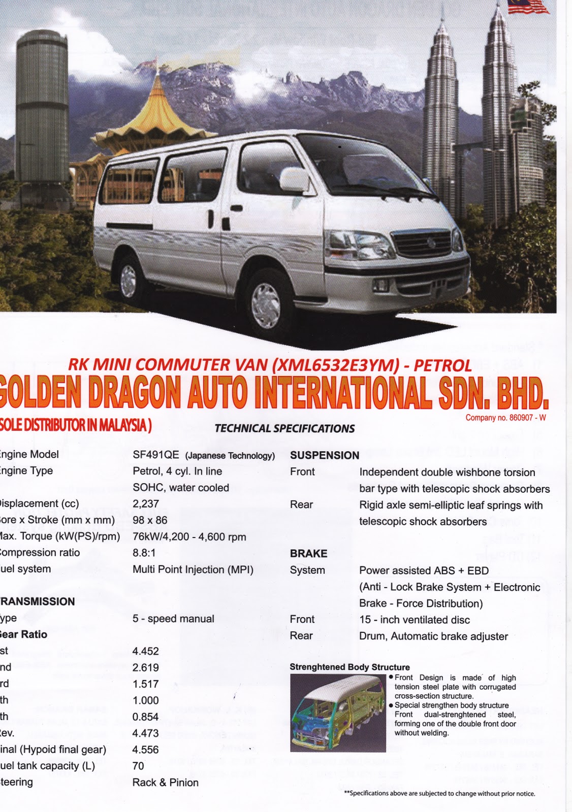 New Van Bus & Rebuilt Truck: RK/GOLDEN DRAGON MINI COMMUTER VAN/GOLDEN ...