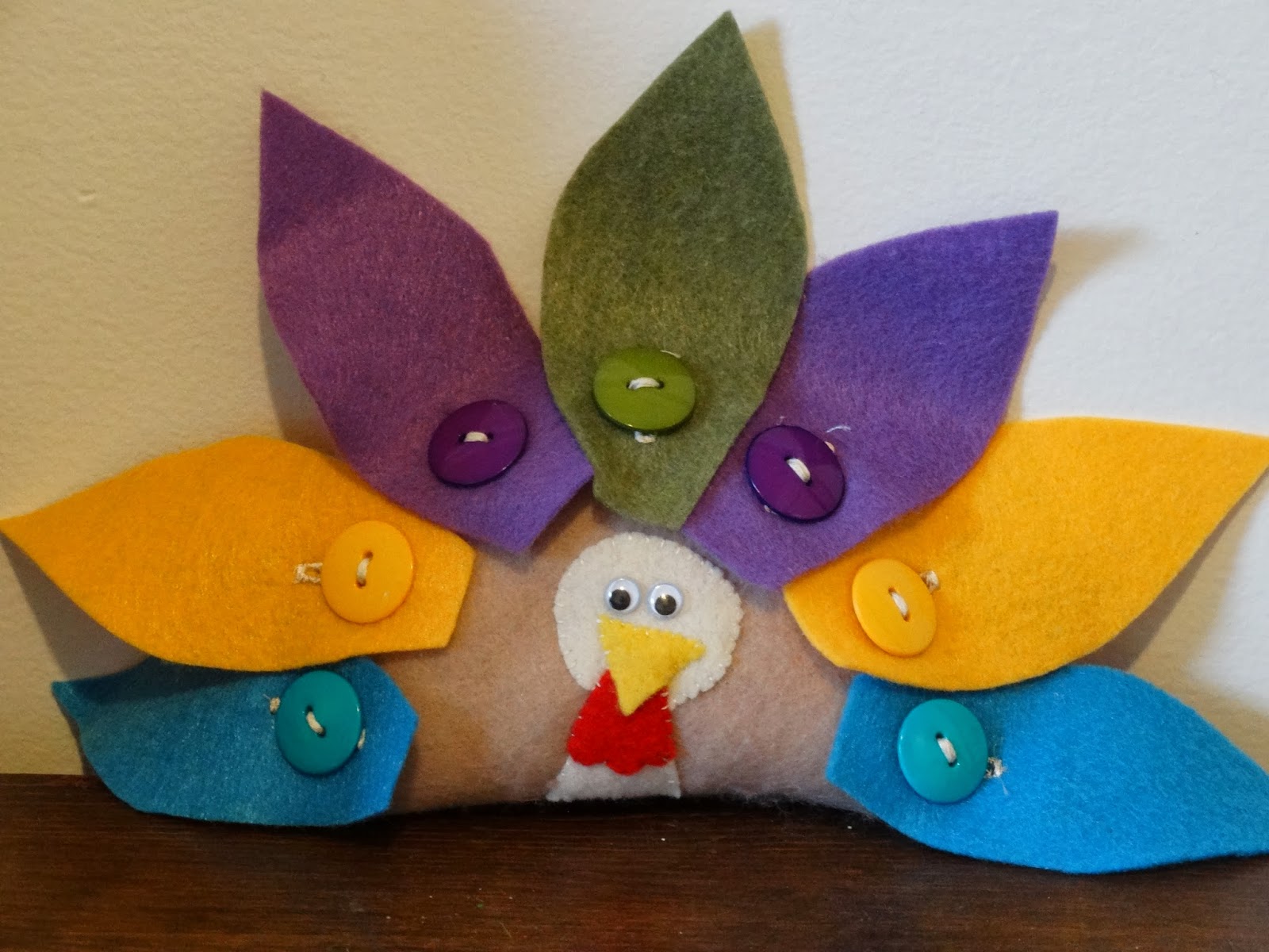 2304 Miles: Thanksgiving Button-Turkey (Busy Bag)