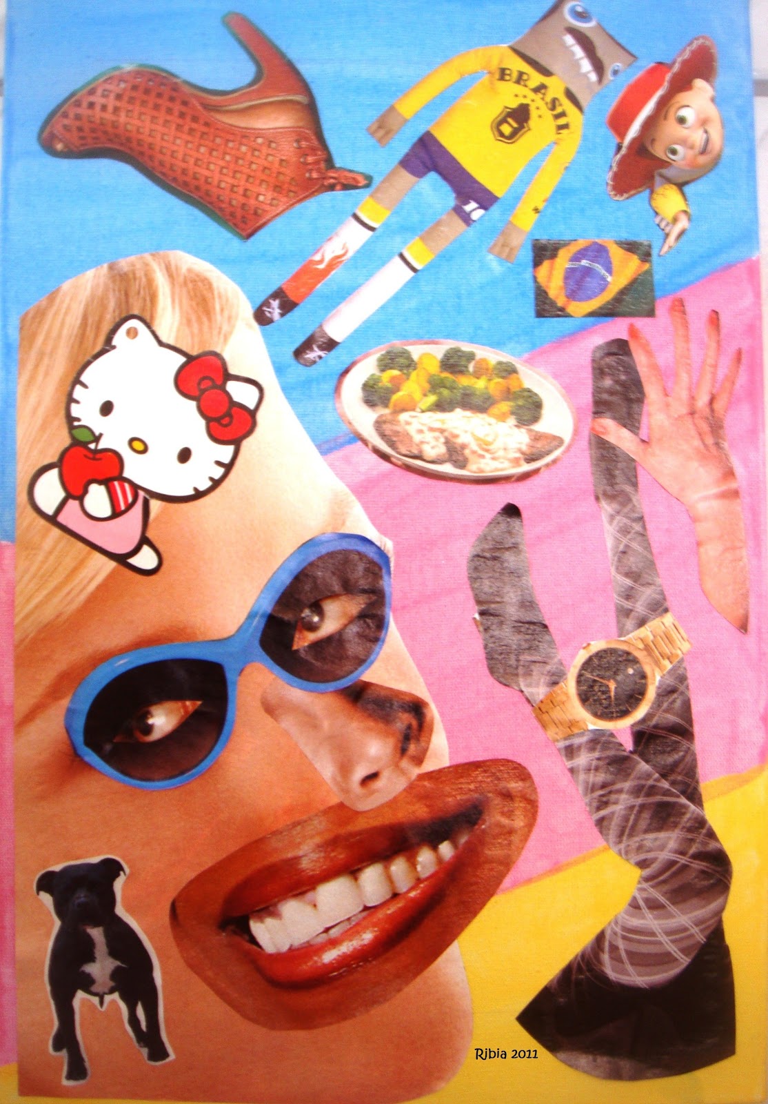 EU & VC FAZENDO ARTE: COLAGEM "DESCOLADA"