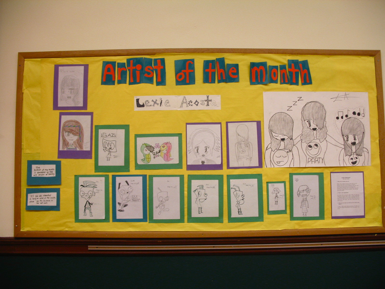 Adventures of an Artist Teacher: The Artist(s) of the Month