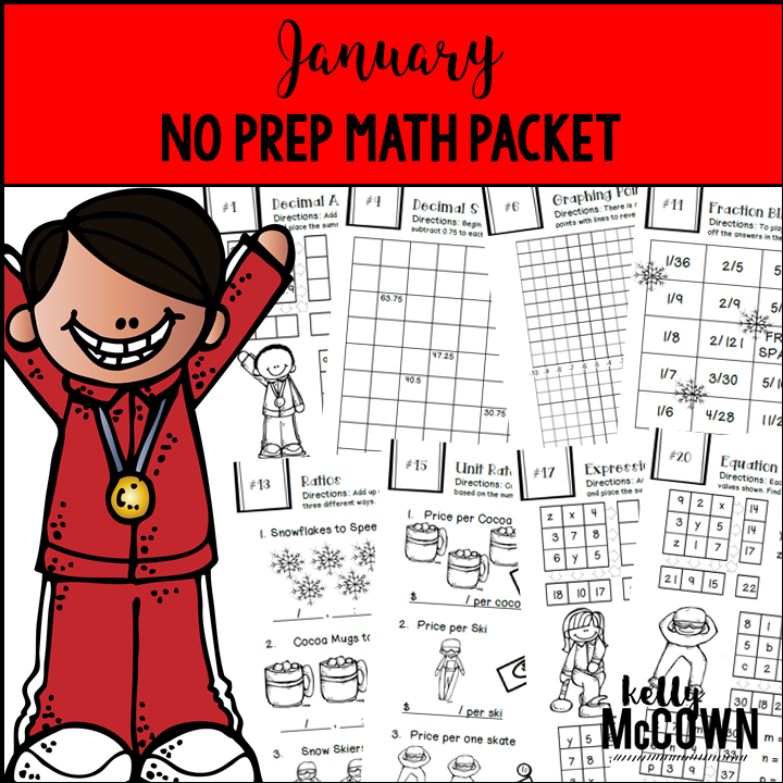 Kelly McCown: 6th Grade January Math