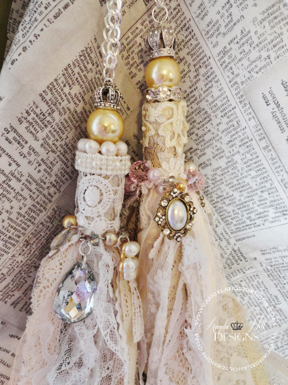 Angela Holt Designs: Amazing Shabby Chic Tassel Tutorial