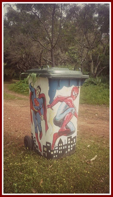 The Muddle-Headed Mamma: Rubbish Bin Art