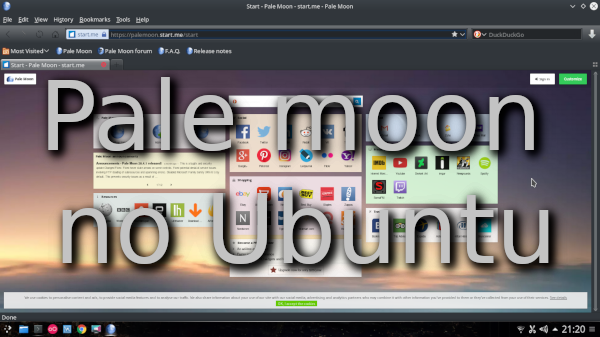 Navegador Pale Moon no Ubuntu por repositório