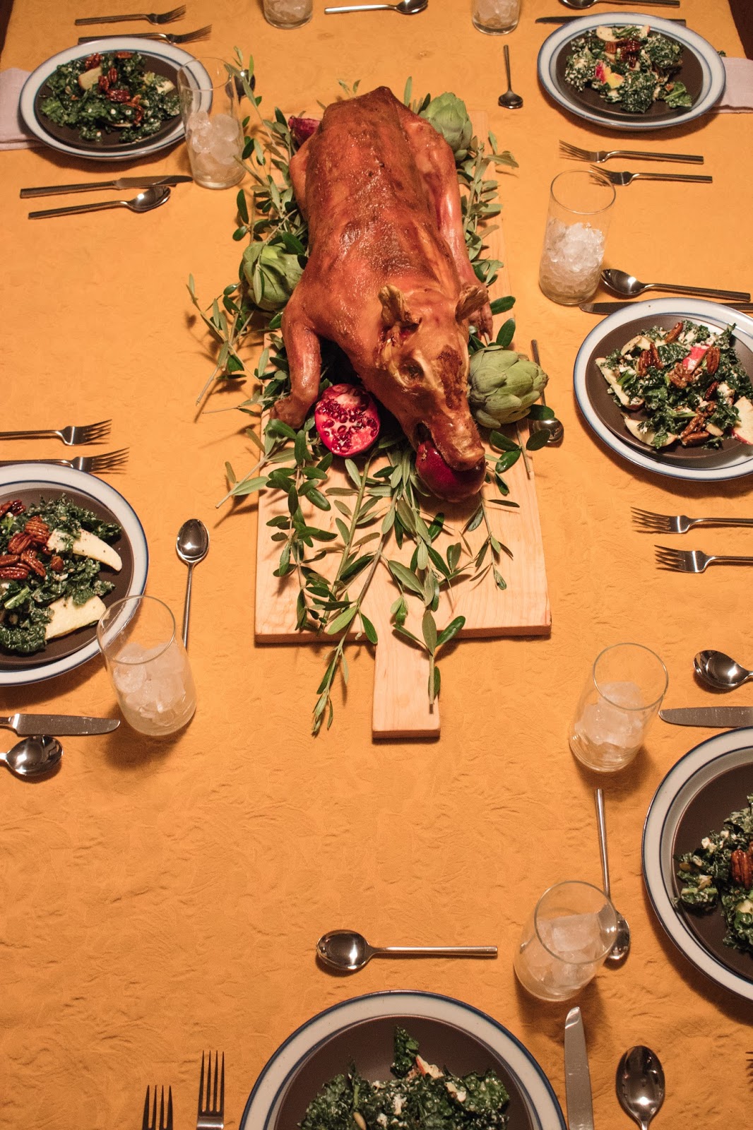 Oak & Oleander: Julia Child's Roast Suckling Pig + An Autumn Dinner Party