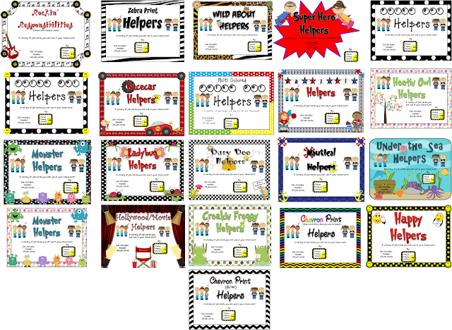 All Smiles in Second Grade: Helpers ~ Jobs In the Classroom