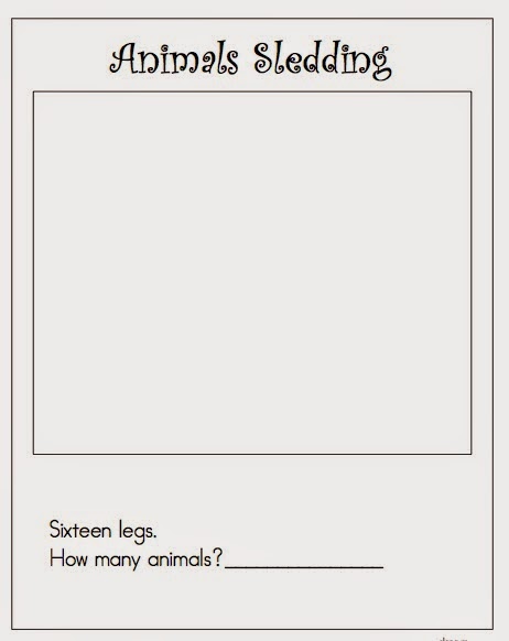 Joyful Learning In KC: Snow Math Story Problems