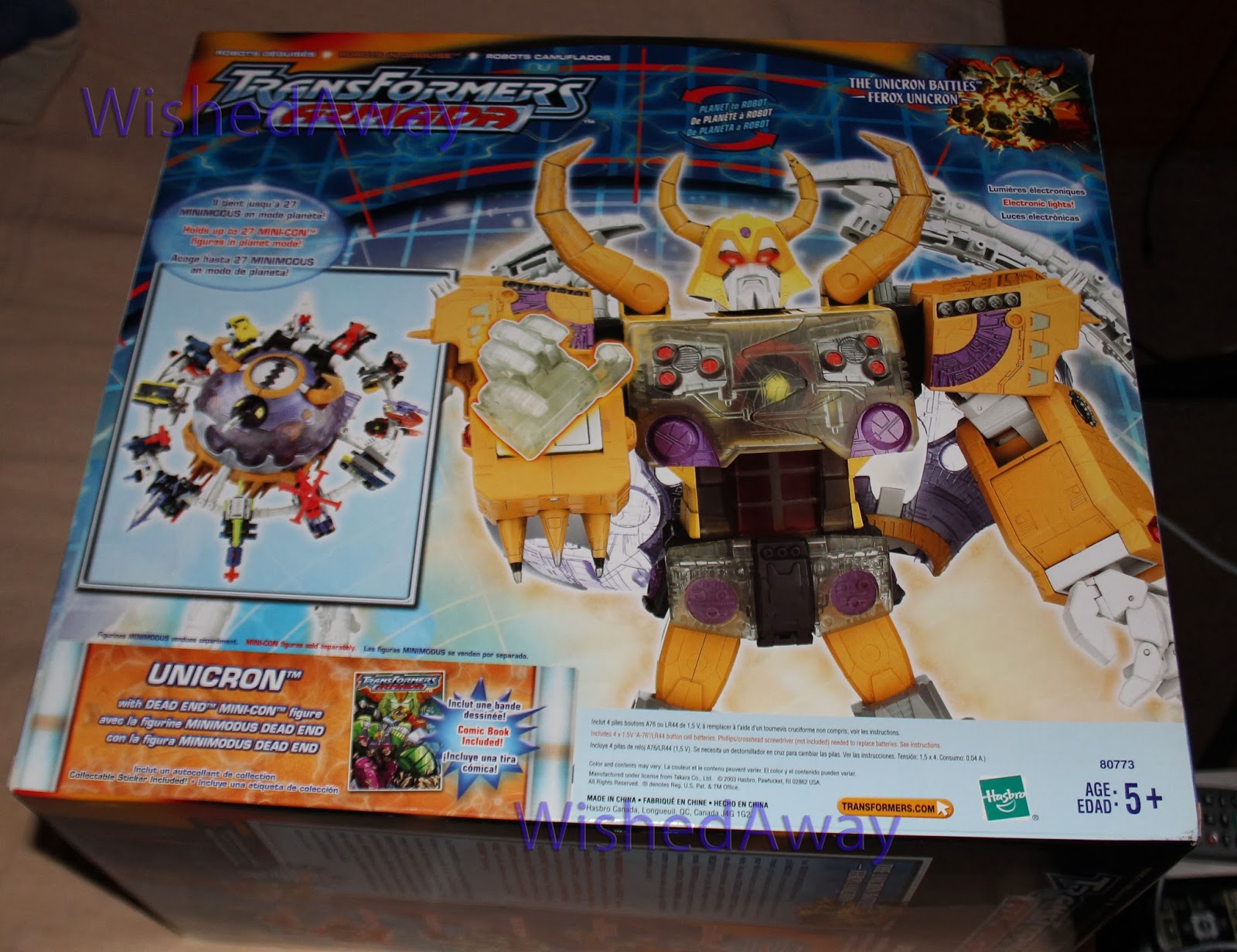 Wished Away: Unicron W/ Dead End Mini Con Transformers Armada Figure ...