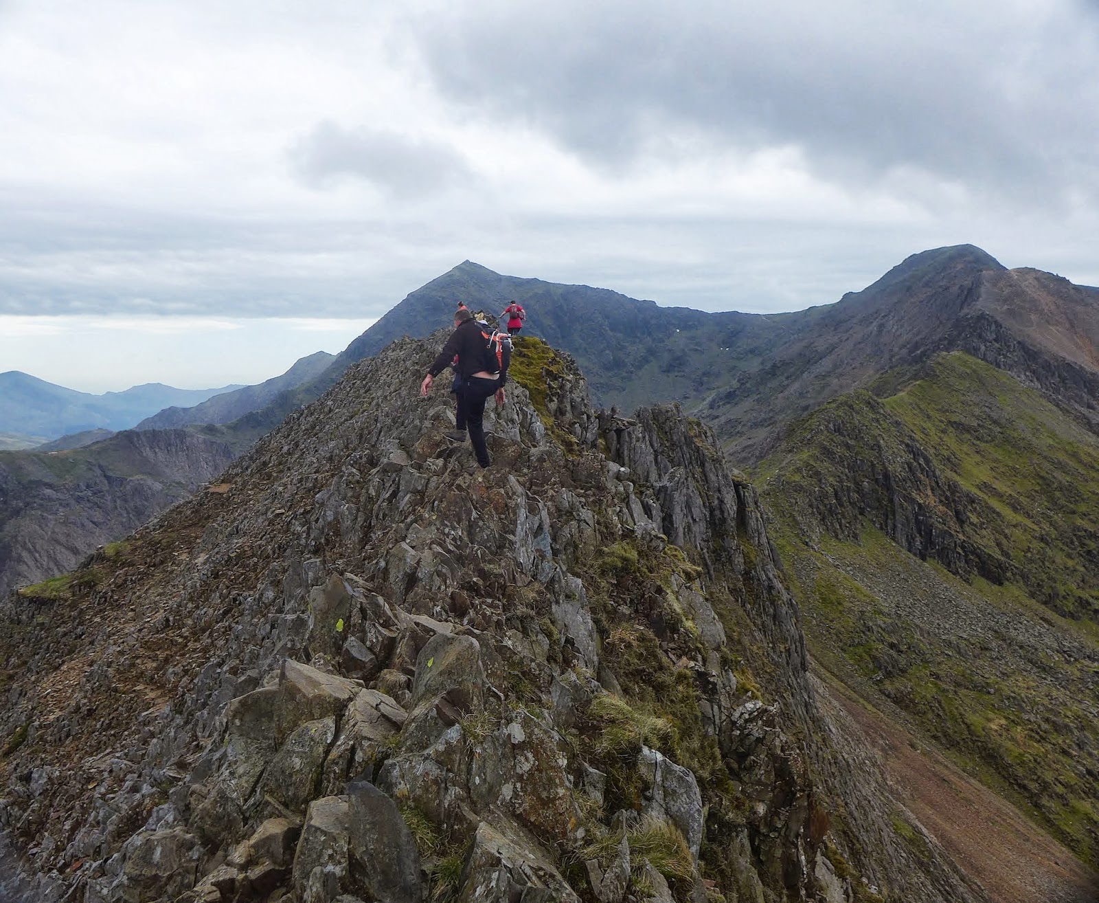 summit and camp: Crib Goch & Snowdon