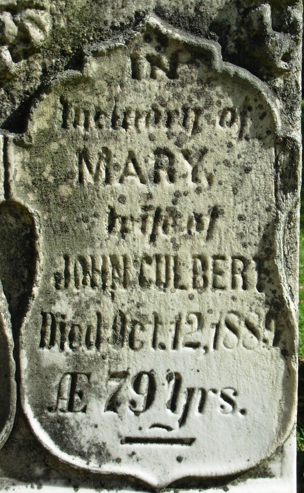 Culbert Family History: John Culbert & Mary Ward in St. James Cemetery ...